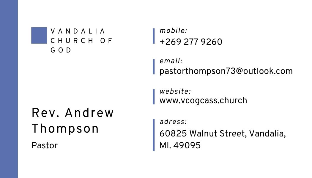 Contact – Welcome To The Vandalia Church of God!